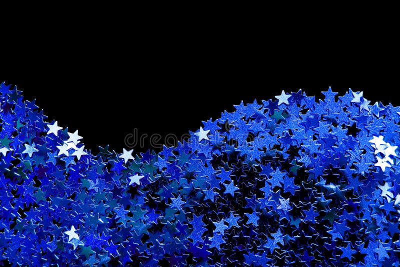 Blue glitter on black stock photo. Image of glitter - 113539372