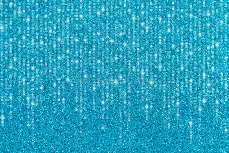 Blue Glitter Border with Cascading Lights Stock Photo - Image of ...