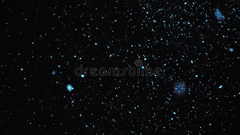 Blue Glitter Particles Falling in Light Rays Stock Video - Video of ...
