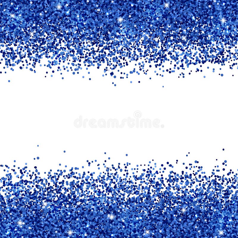 Blue Glitter Powder Splash Particles Background. Blue Scattered Dust ...