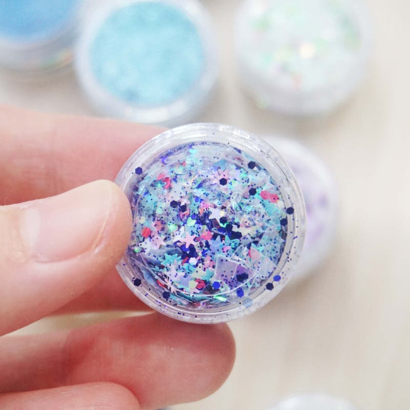 Blue Glitter and Sparkles on White Background Stock Photo - Image of ...