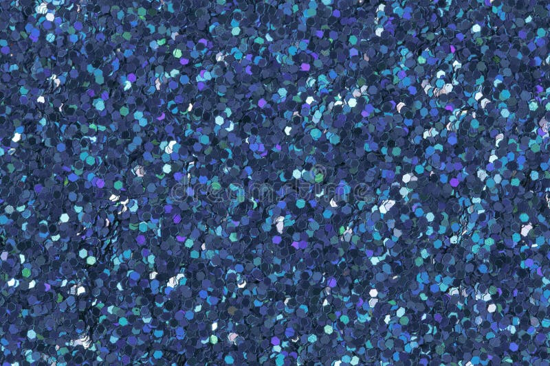 Blue Glitter Texture. Low Contrast Photo. Stock Photo - Image of ...