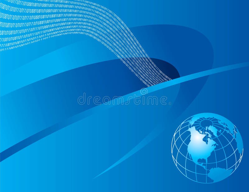 Blue global background stock vector. Illustration of continent - 8438794