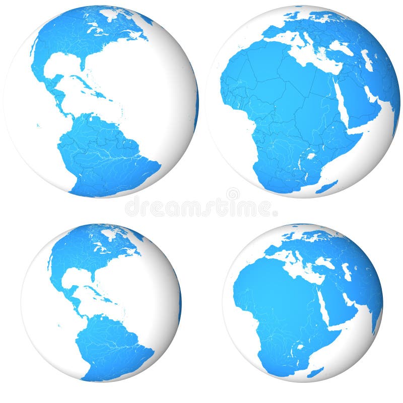 Blue globe stock illustration. Illustration of border - 12682785