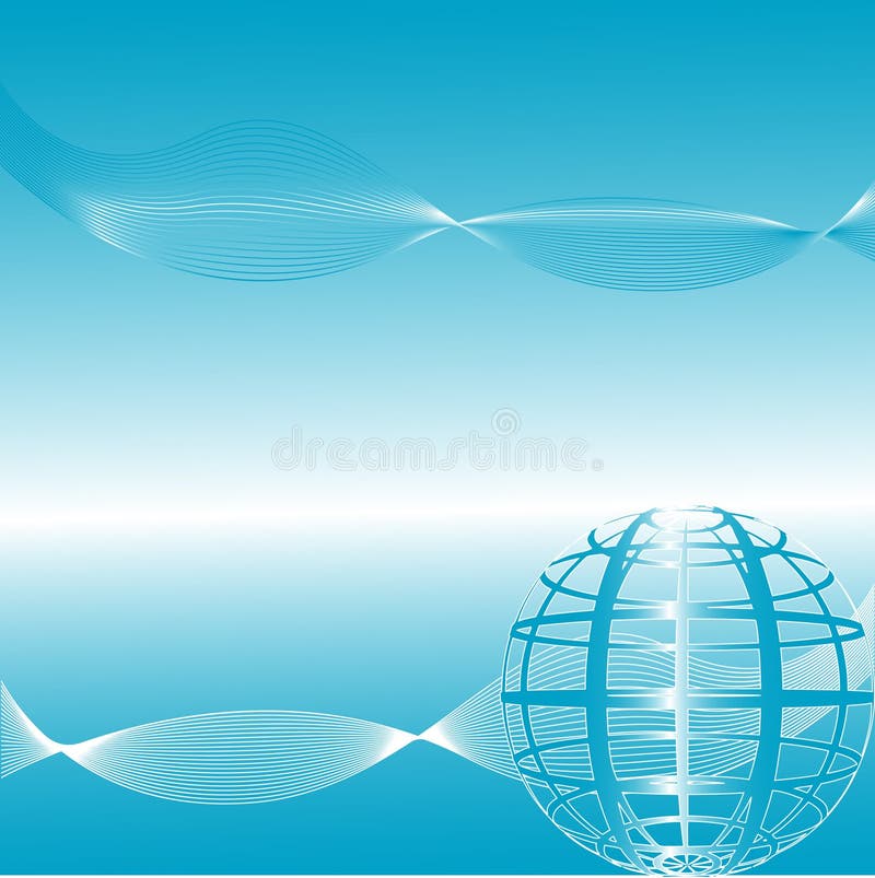 Blue globe stock vector. Illustration of communications - 4138563