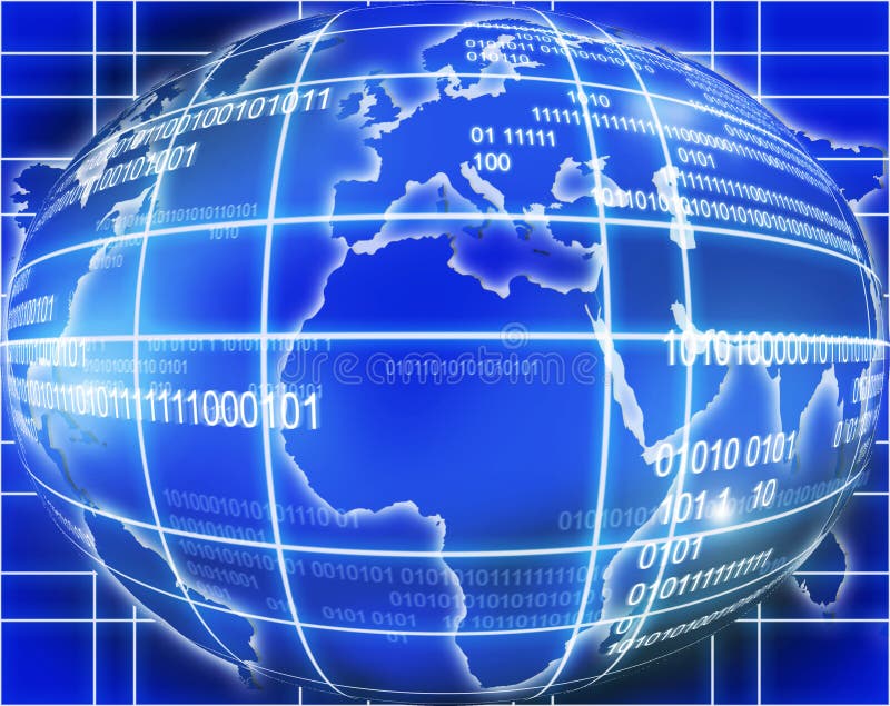 Blue globe world map stock illustration. Illustration of asia - 14042586