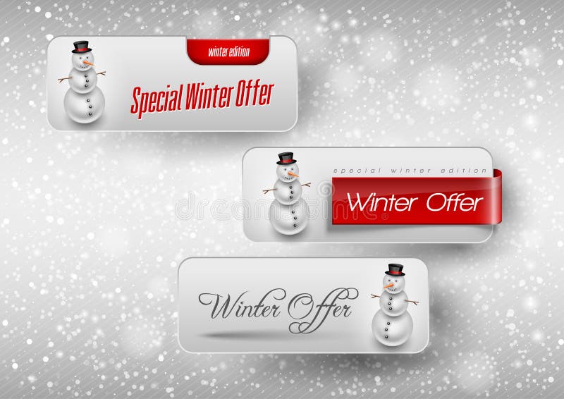 Blue Glossy Button with Cute Snowman. Winter Vector Design Elements ...