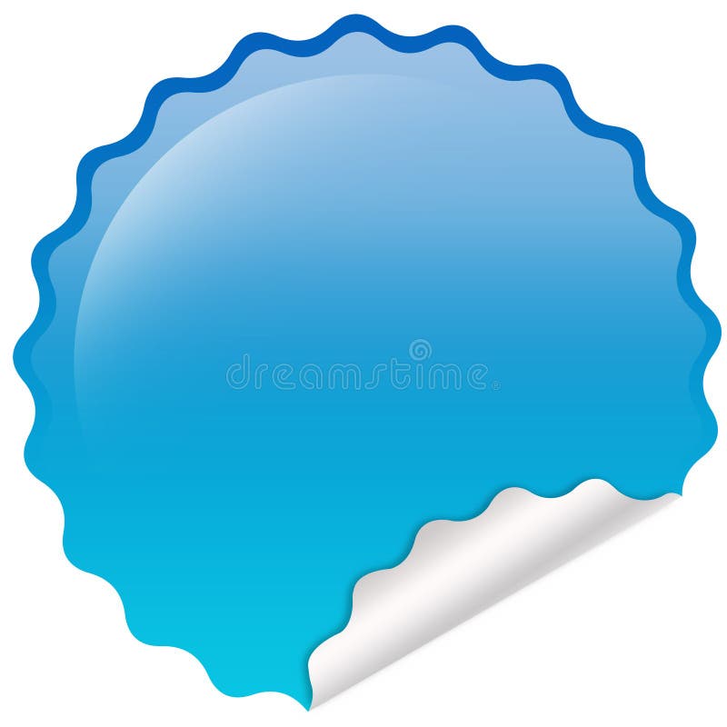 Blue glossy emblem stock illustration. Illustration of flashy - 25633276