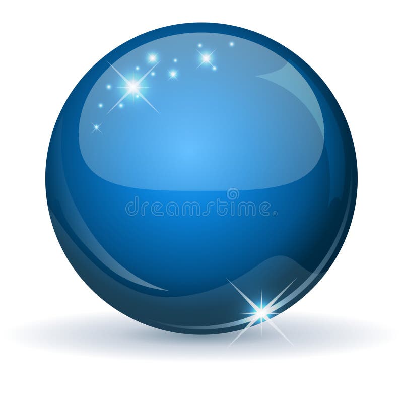 Aqua Blue Sphere Vector Icon Stock Vector - Illustration of isolated ...