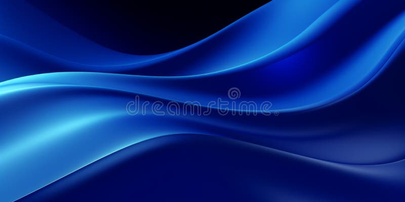Blue Glossy Surface Creative Abstract Wavy Texture. Stock Illustration ...