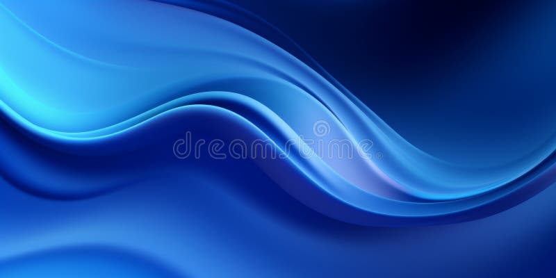 Blue Glossy Surface Creative Abstract Wavy Texture. Stock Illustration ...