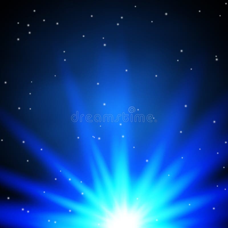 Abstract Blue Glow Light Effect Stock Vector - Illustration of explode ...