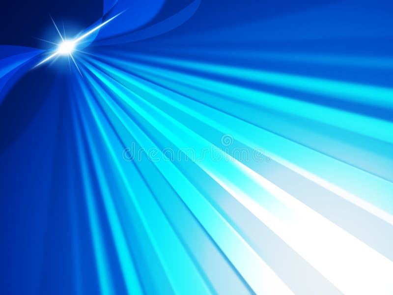 Blue Glow Shows Light Burst and Bright Stock Illustration ...