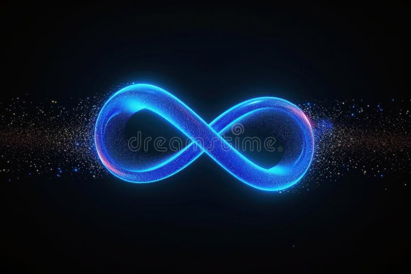 Blue Glowing Abstract Light Shape on Black Noise Texture Background ...