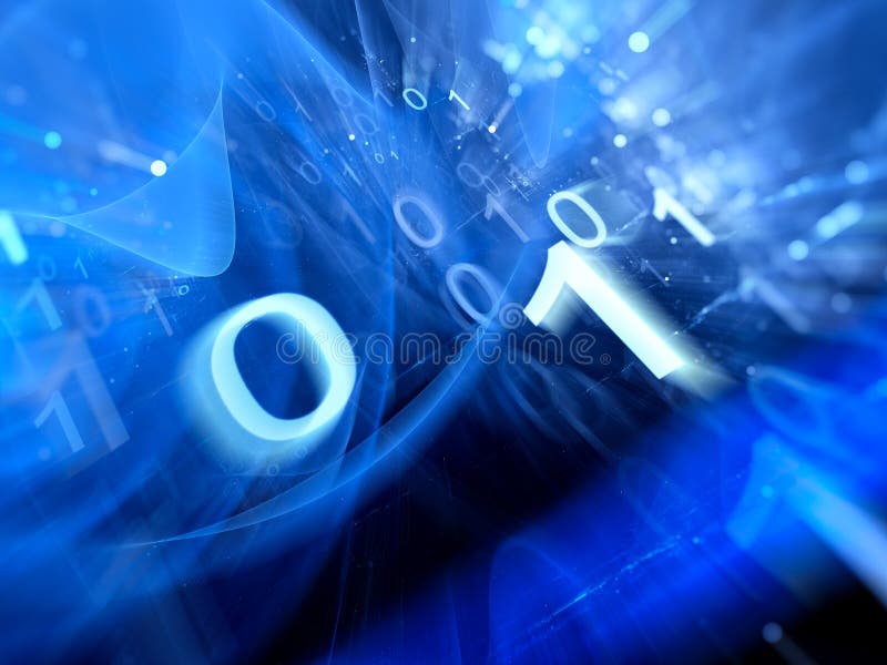 Glowing Red Binary Code on Screen with Word DIGITALISIERUNG German for ... Glowing Red Binary Code on Screen with Word DIGITALISIERUNG German for ...