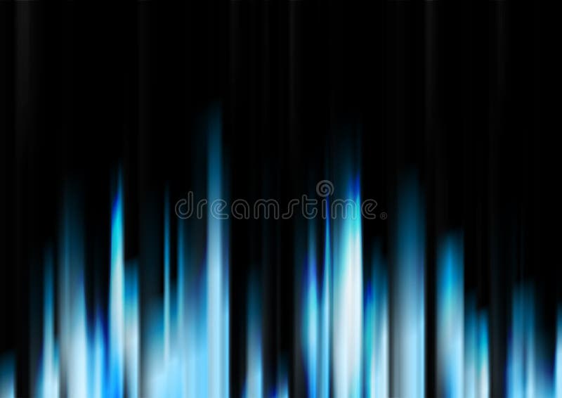 Blue Glowing Blurred Stripes Abstract Hi-tech Background Stock Vector ...