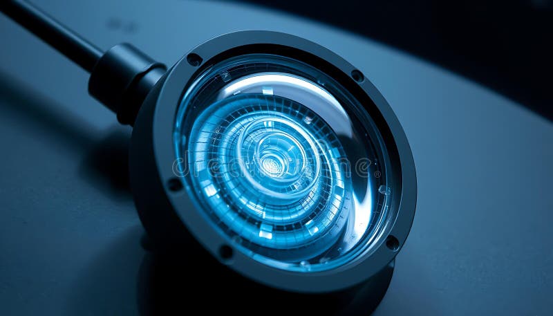 Blue Glowing Device, Futuristic Technology and Modern Gadget Design ...