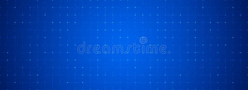 Blue Glowing Dot Grid Background. Dotted Tech Square Network Backdrop ...