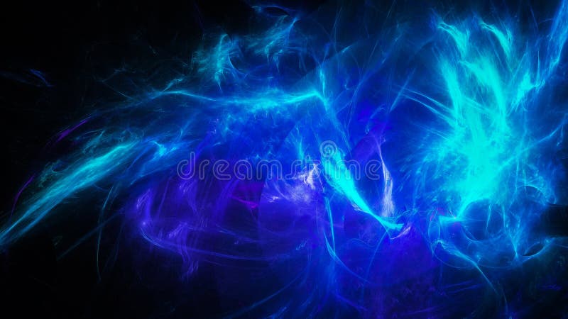 Blue Glowing Energy with Flashes Stock Illustration - Illustration of ...