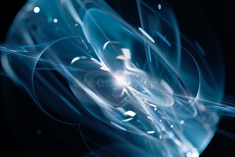 Blue Glowing Explosion Abstract Background Stock Illustration ...