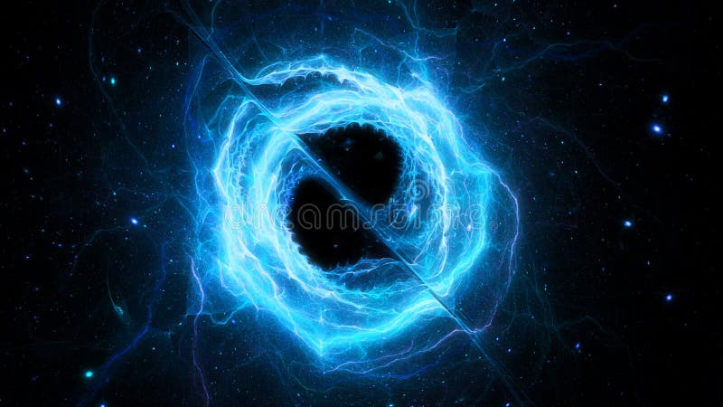 Blue Glowing Electromagnetic Field Space Stock Illustrations – 100 Blue ...