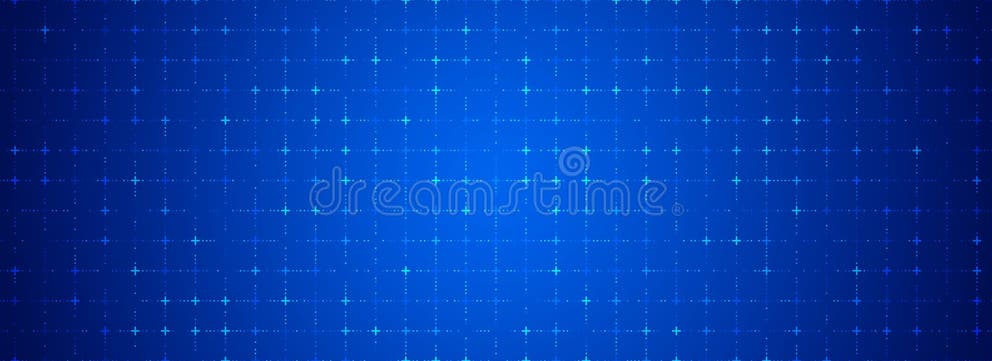 Blue Glowing Grid Background. Cross Dots Tech Square Network Backdrop ...