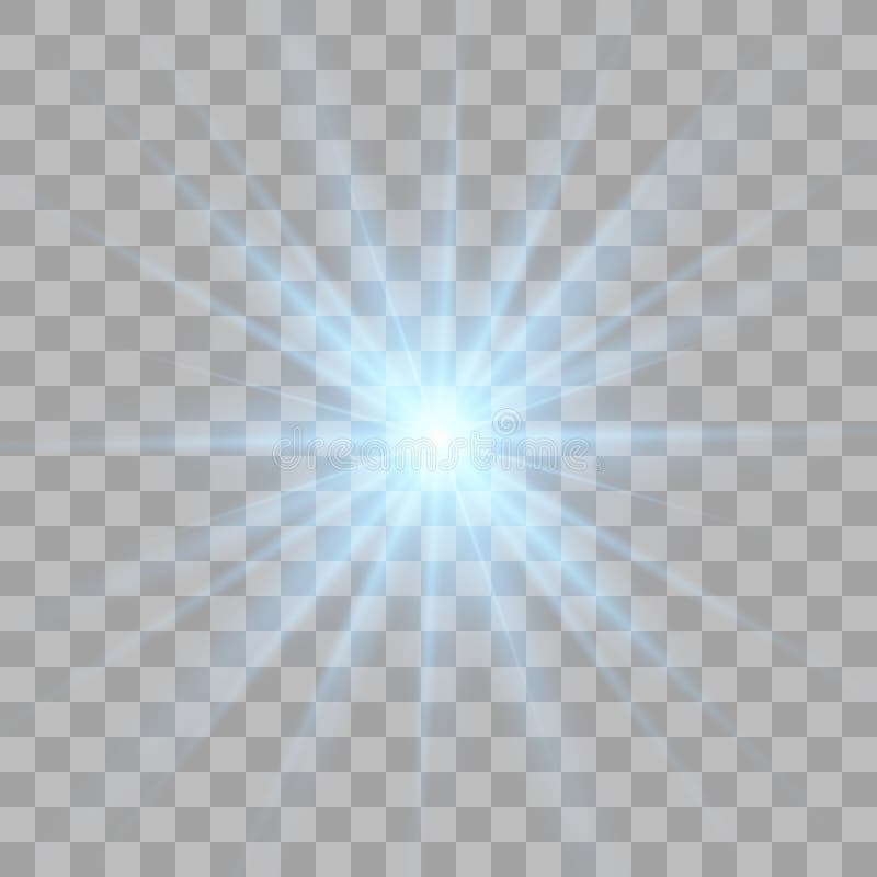 Blue Glowing Light Burst Explosion. Stock Vector - Illustration of ...