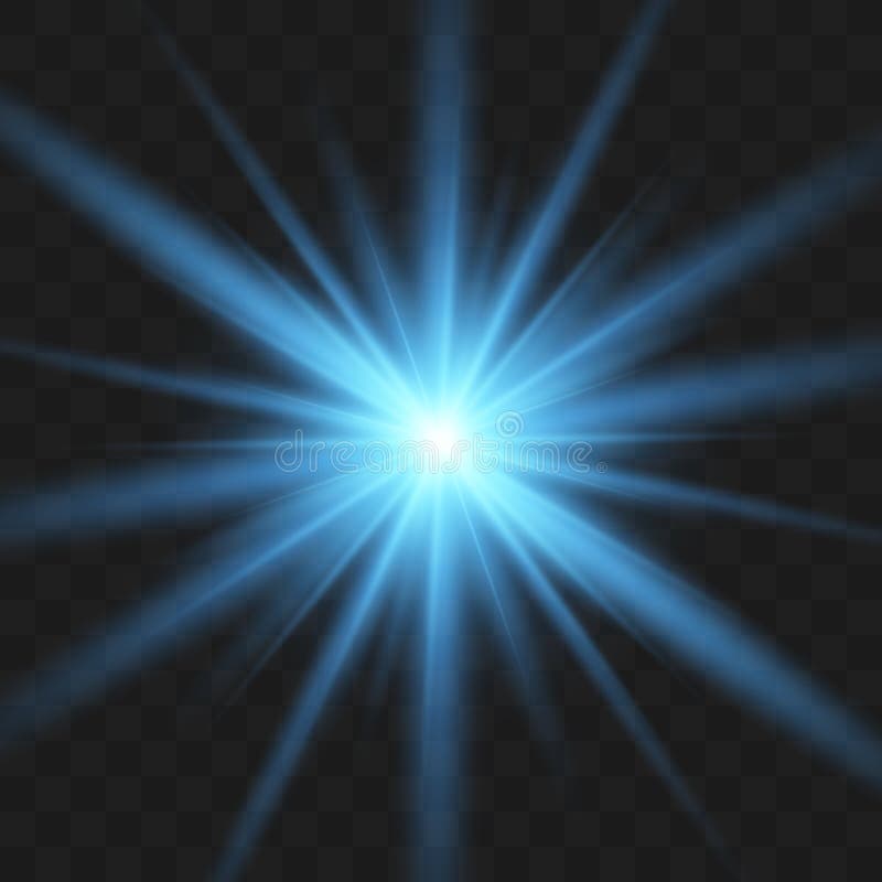 Blue Glowing Light Burst Explosion. Stock Vector - Illustration of ...