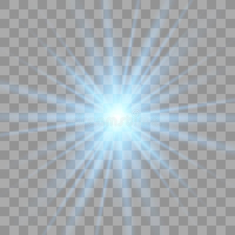 Blue Glowing Light Burst Explosion. Stock Vector - Illustration of ...