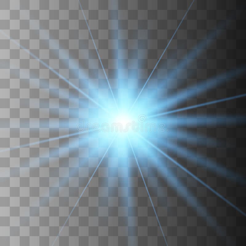 Blue Glowing Light Burst Explosion. Stock Vector - Illustration of ...
