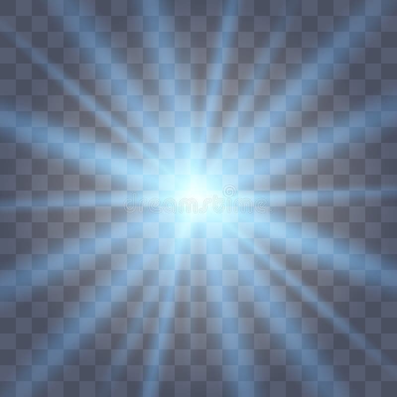 Blue Glowing Light Burst Explosion. Stock Vector - Illustration of ...