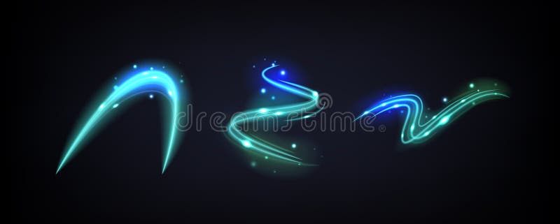 Blue Glowing Light Waves, Vector Graphic Luminosity and Radiant ...