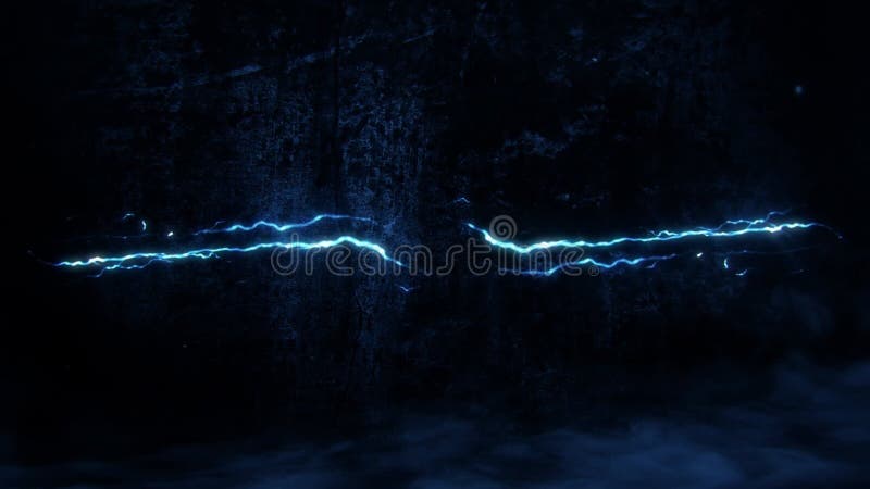 Blue Glowing Lightning Thunderbolt Intro Logo Motion Background Stock ...