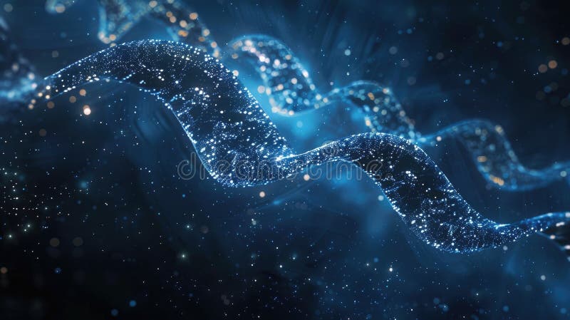 Blue Glowing Magic Particles Form a Beautiful Abstract Background ...