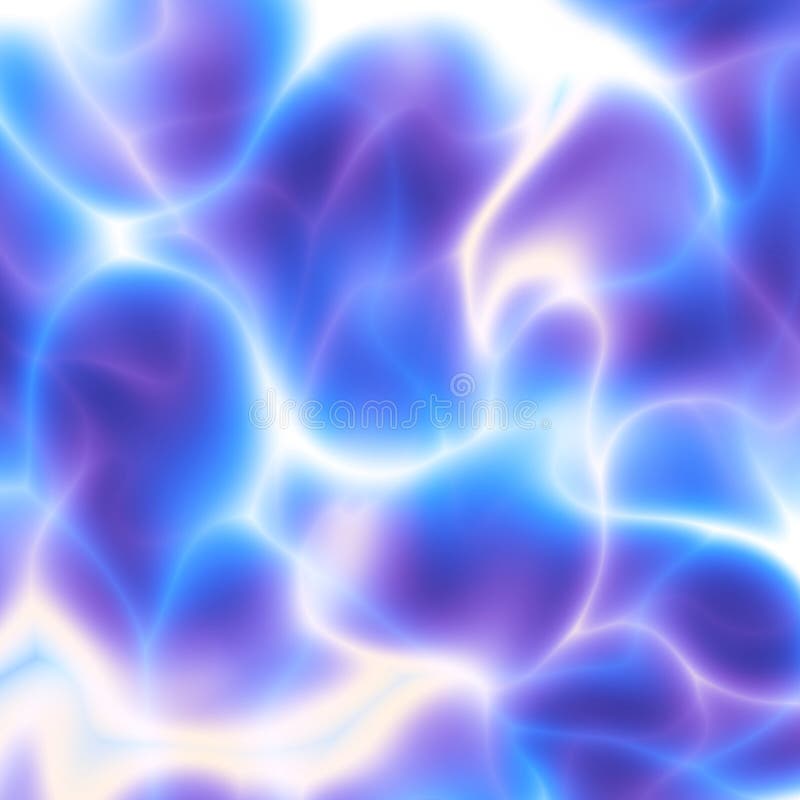 Blue Glowing Multidimensional Plasma Force Field. Abstract Glowing ...