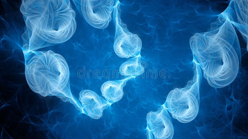 Blue Glowing Multidimensional Singularity Stock Illustration ...