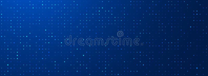 Blue Glowing Pixel Dot Pattern. Navy Color Mosaic Pattern Backdrop ...