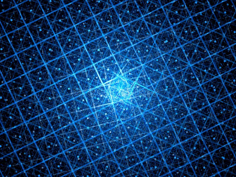 Blue Glowing Quantum Computer with Grid Stock Illustration ... Blue Glowing Quantum Computer with Grid Stock Illustration ...