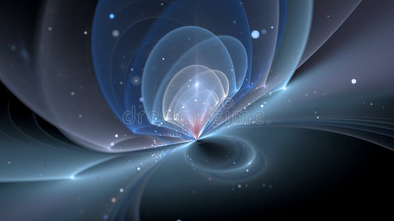 Blue Glowing Quantum Illustration Stock Illustration - Illustration of ...