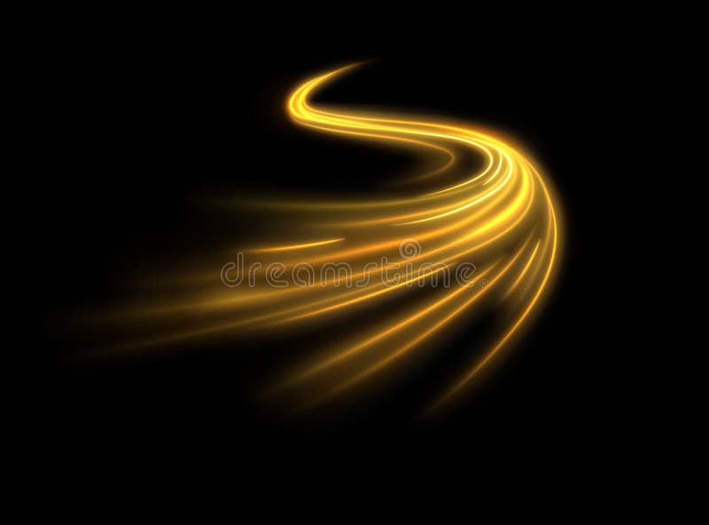 Blue Glowing Shiny Lines Effect Vector Background. Luminous White Lines ...