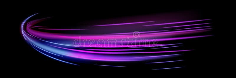 Blue Glowing Shiny Lines Effect Vector Background. Luminous White Lines ...