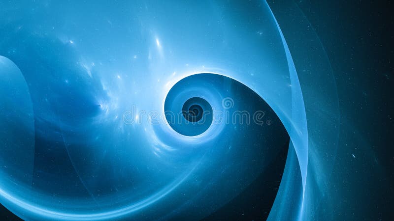 Blue Glowing Singularity in Space, Abstract Background Stock ...