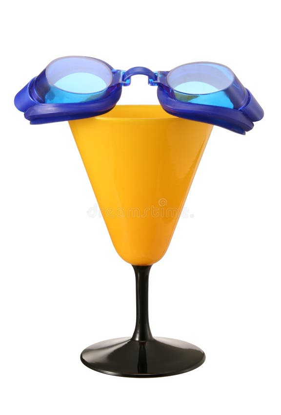 Blue goggles. stock image. Image of bright, goggles, liquid - 25592057