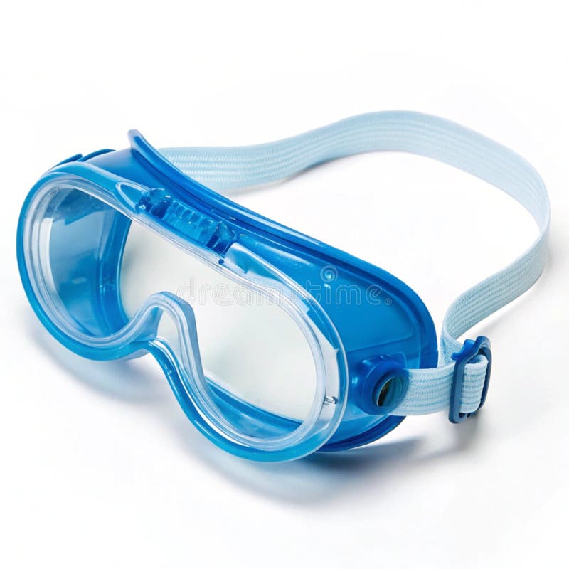 Blue Goggles Isolated on Transparent Background Stock Illustration ...