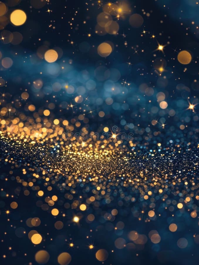 Blue and Gold Background stock illustration. Illustration of unclear ...