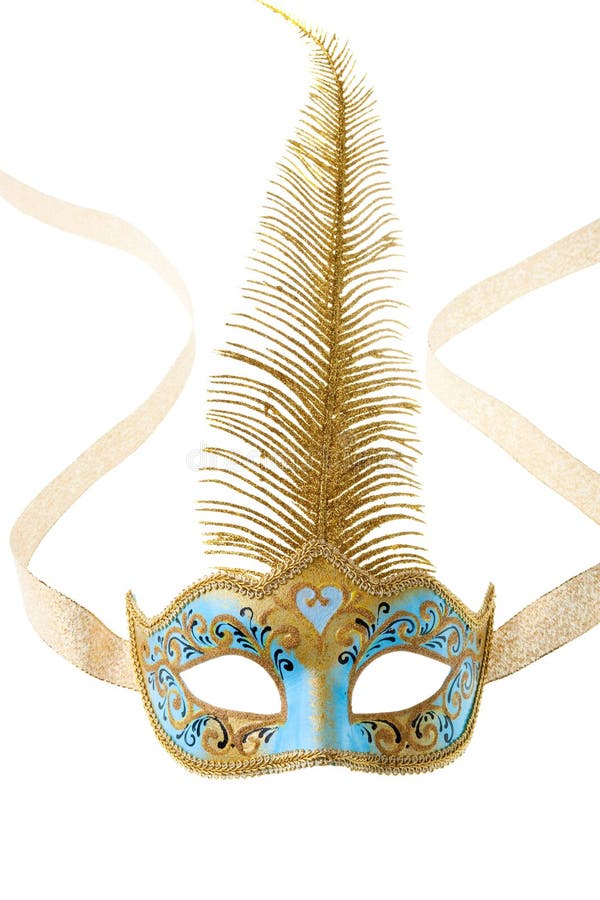Blue and gold mask stock image. Image of masked, disguise - 12952371