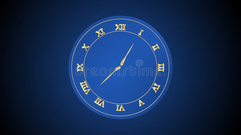 Blue and Gold-colored Antique Stock Illustration - Illustration of ...