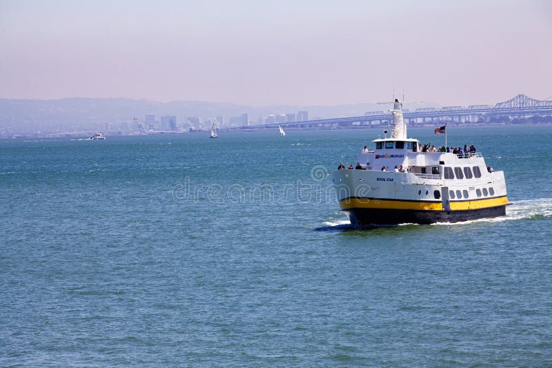Blue and Gold Fleet Ferry Boat on San Francisco Bay Editorial Stock ...