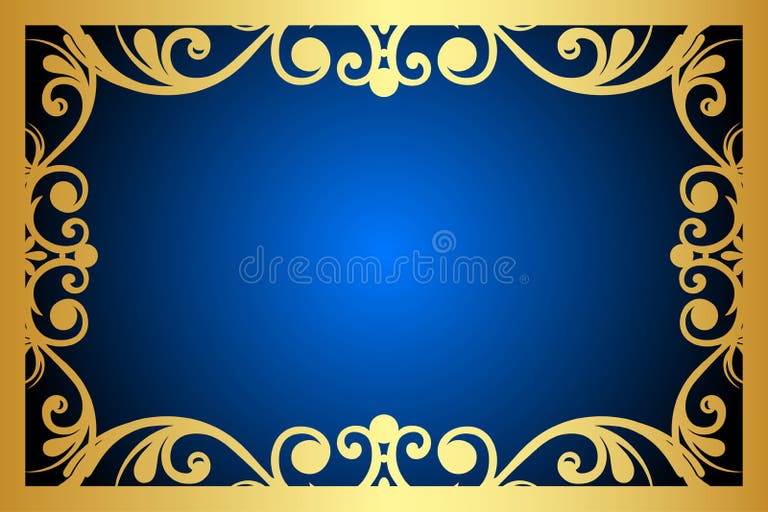 Blue Christmas Frame Victorian Stock Illustrations – 439 Blue Christmas ...