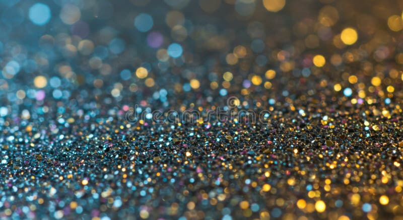 Blue and Gold Glitter Sparkle Texture Background Stock Illustration ...